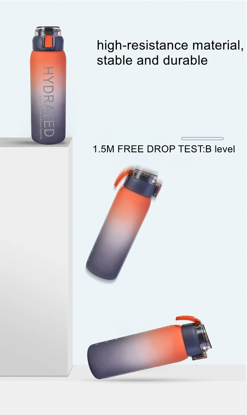 Leejo Plastic Lock Water Bottle - BPA Free & Sustainable