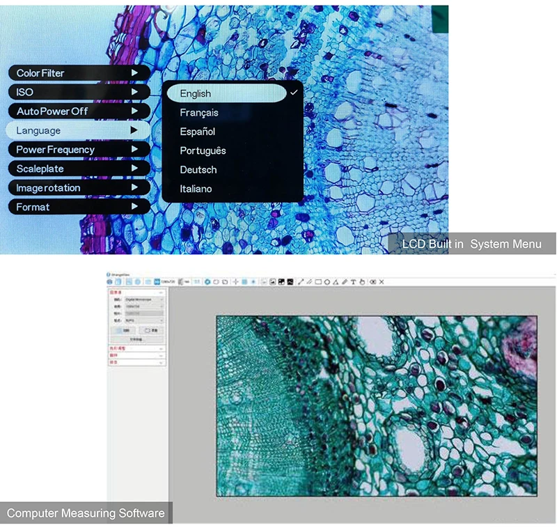 Opto-edu A33.5130 8.0m 7" Lcd Biological Digital Microscope - Buy 7 ...