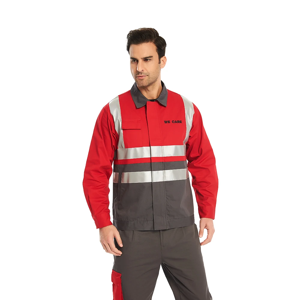 Reflective Workwear Suit High Visibility Uniform Sets Miner Wear Safety ...