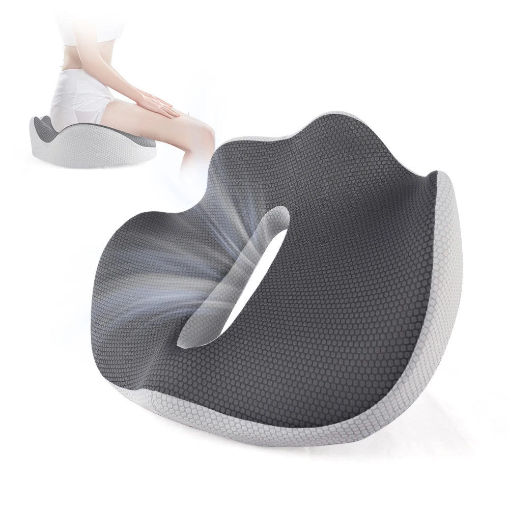 Memory Foam Seat Cushion - Ergonomic Relief for Cervical Pain