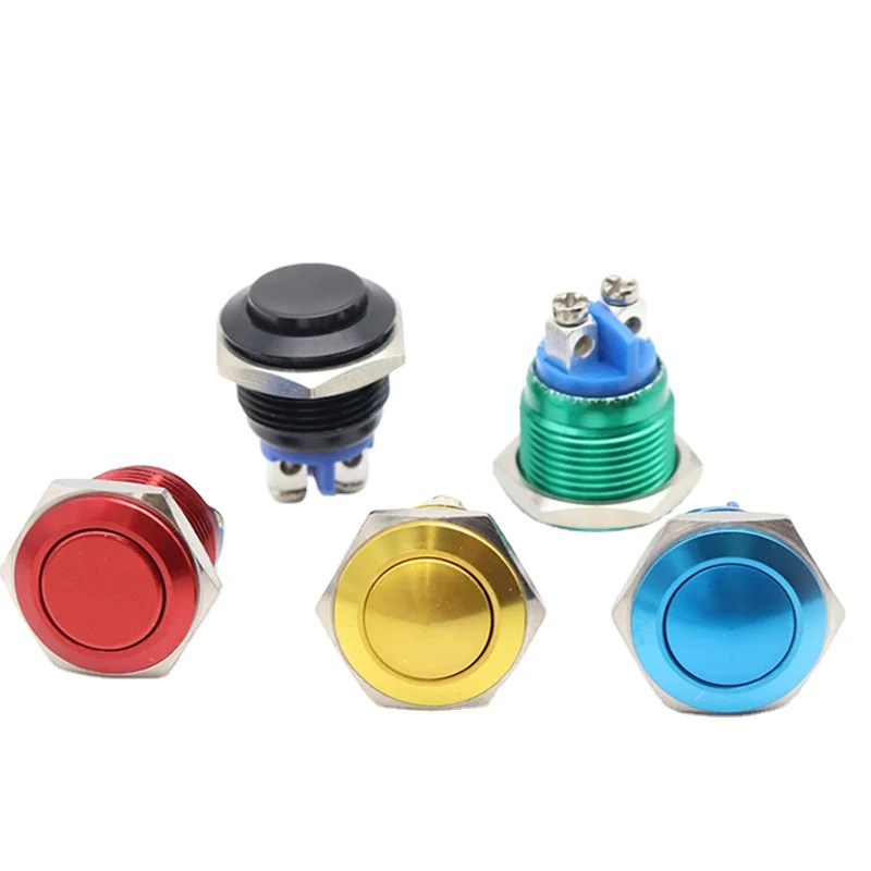 12mm Anti-vandal Metal Momentary Pushbutton Switch Metal Switch 1no ...