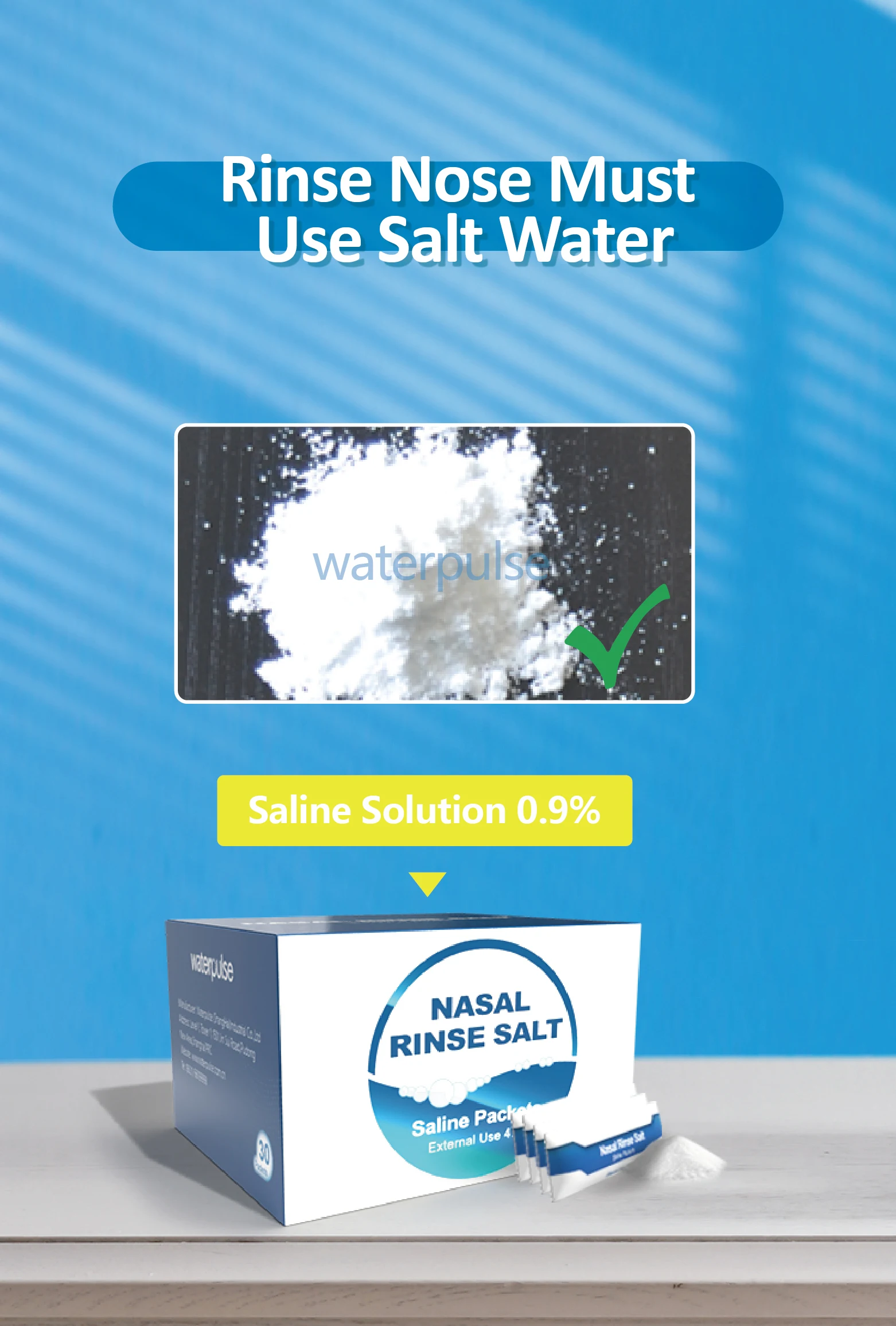 Waterpulse Nasal Irrigator in Multiple Colors - 500ml Nasal Wash Bottle ...