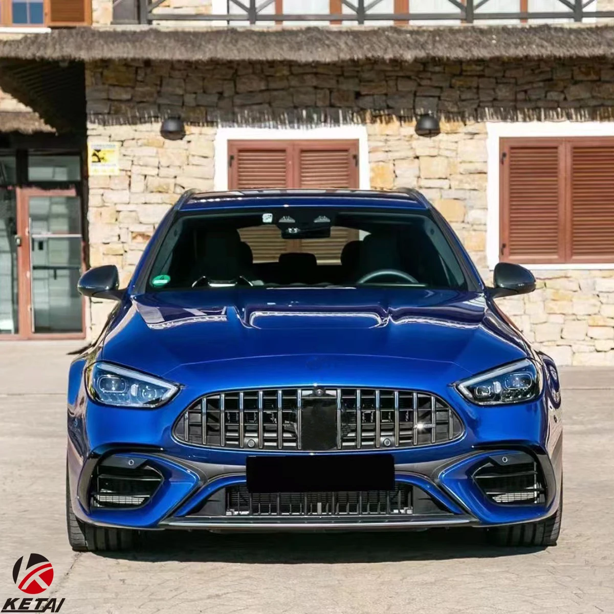 Hot Selling Front Bumper Combination Lip for Mercedes Benz C-class W206 ...
