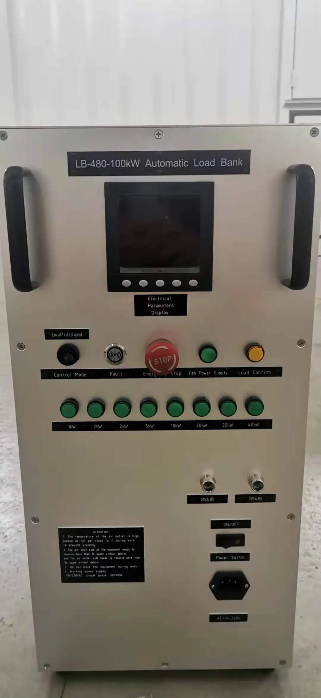 3 Phase Load Bank 100kw 400v - Portable for Generator Testing