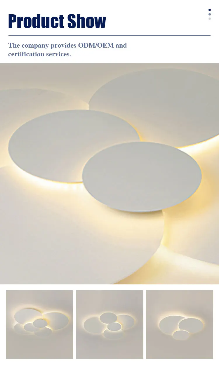 85-265v Aluminum Round Indoor Led Wall Lamp Living Room Decoration Wall ...