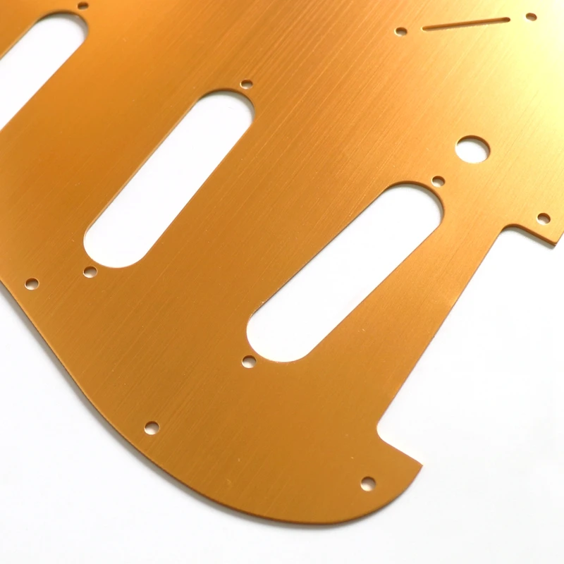 Us Standard Gold Aluminum Guitar Pickguard Sss St Guitar Pickup Metal ...