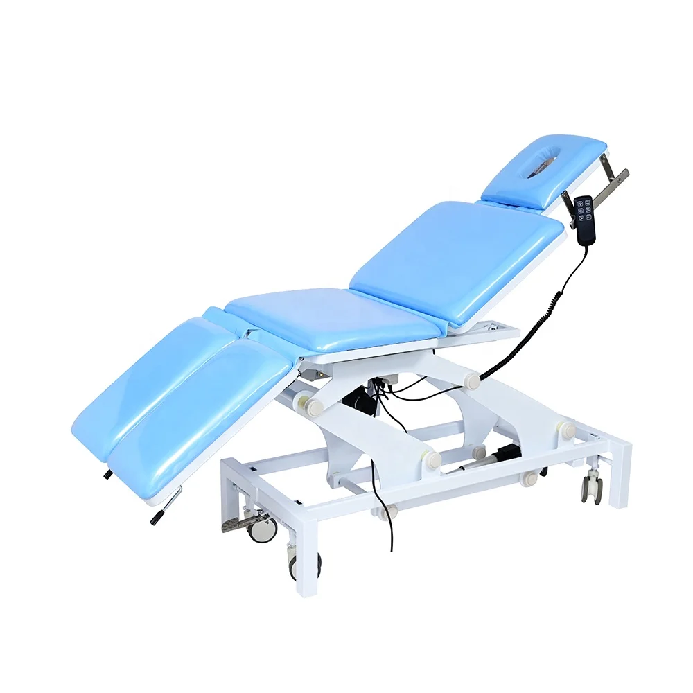 Electric Tilt Table For Rehabilitation Adjustable Treatment Bed Massage ...