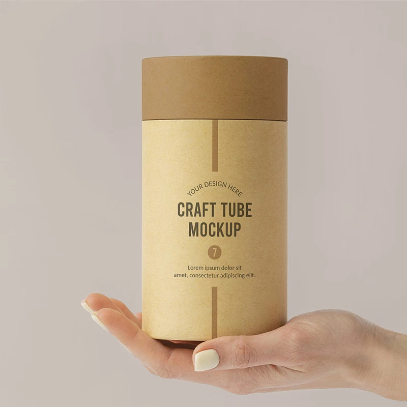 Custom Size Tea Cosmetics Round Packaging Boxes Perfume Cylinder ...