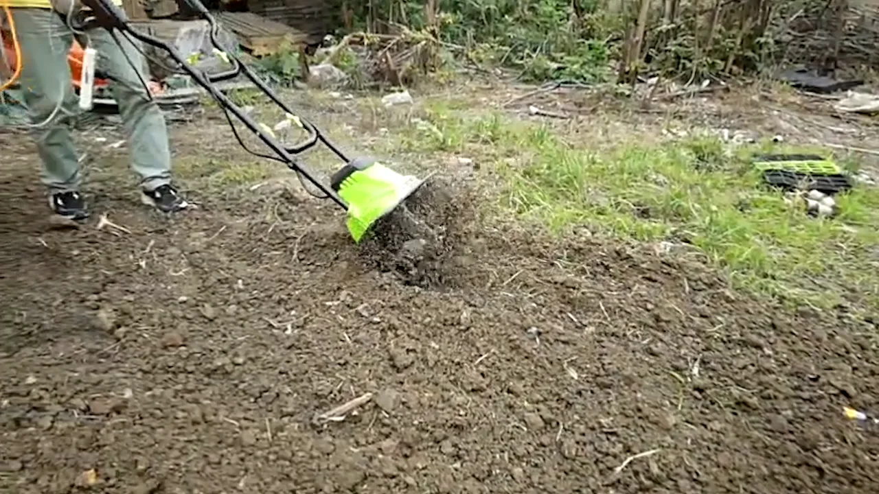 Vertak 1050w Electric Mini Rotary Cultivator New Soil Tiller Machine ...