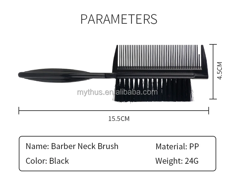New Design Hairstyling Brush Combine Comb Black Bristle Double-sided ...