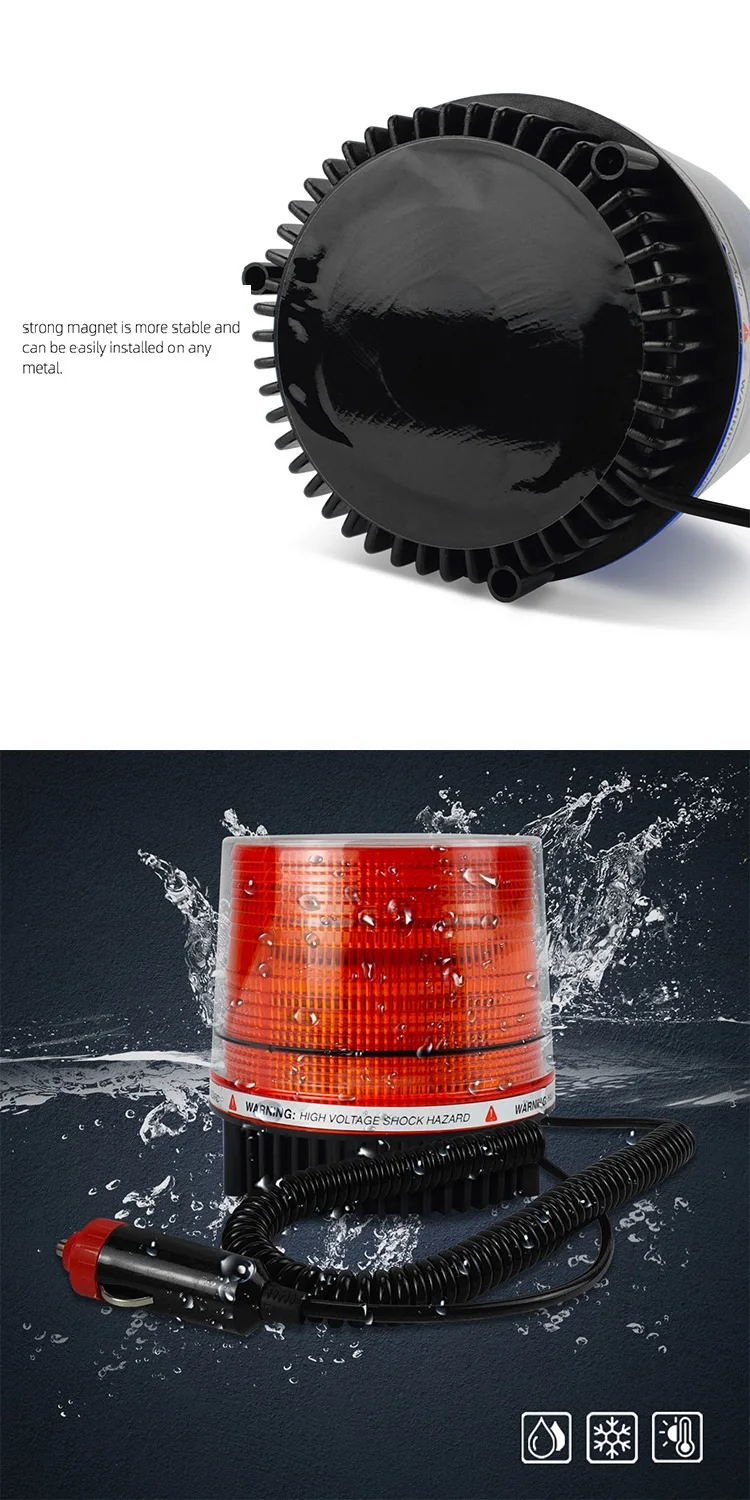 Led School Bus Warning Light Engineering Vehicle Burst Flashing Traffic ...