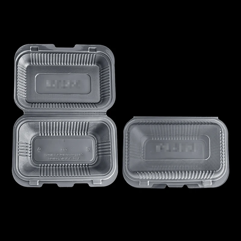 Custom 6x9 Inch Mfpp Plastic to Go Disposable Box for Food Transparent ...