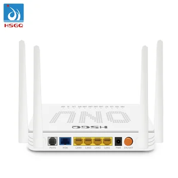 Hsgq-x410dw Ftth Network Solution Dual Band Onu 4ge 1pots 2.4g&5g Wifi ...