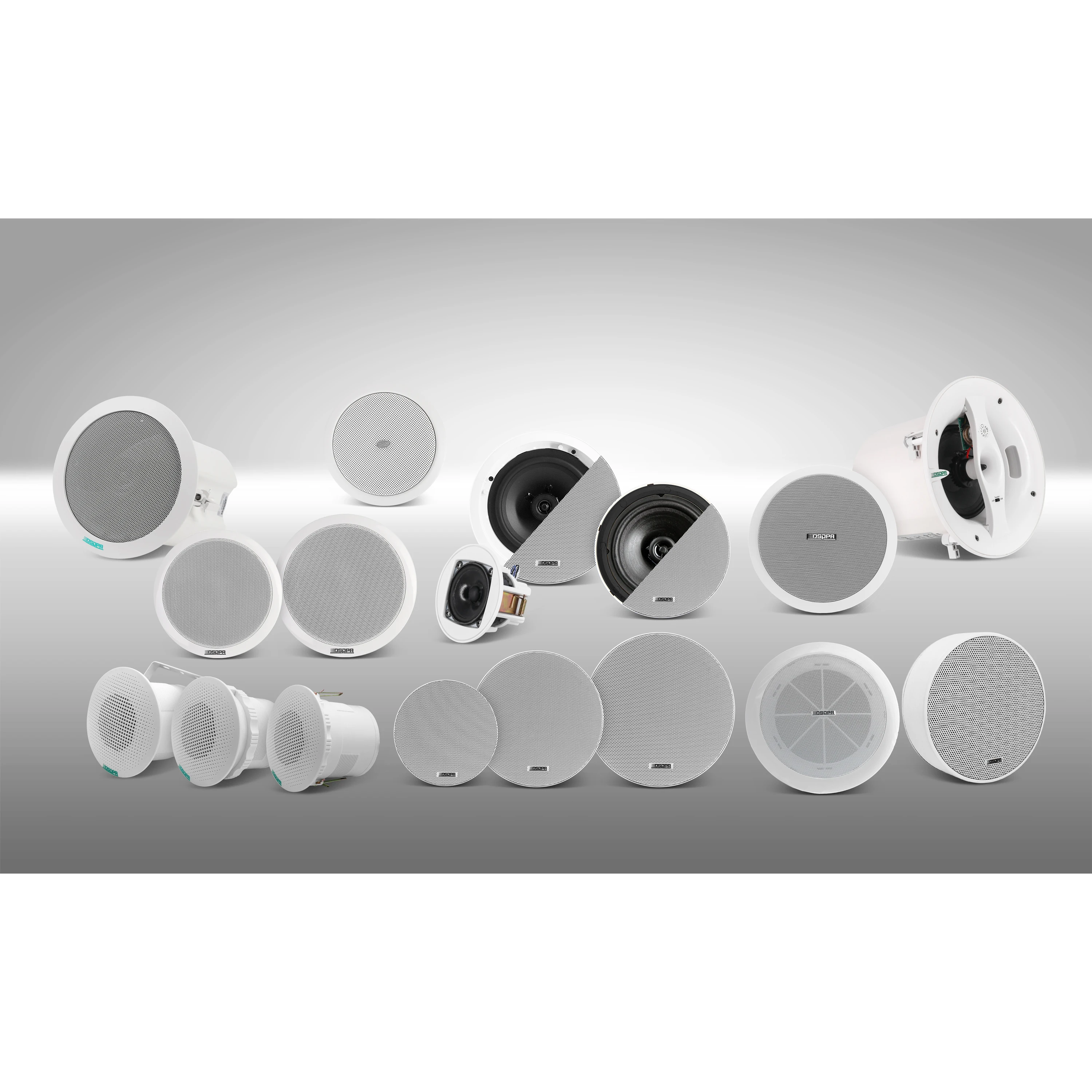 8 Inch Public Address System Passive Indoor Outdoor Ceiling Speaker ...