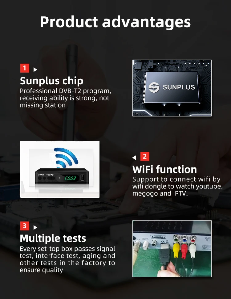 Dvb T2 Transmitter Newest Firmware Upgrade Set Top Box H.264 MPEG4/H ...