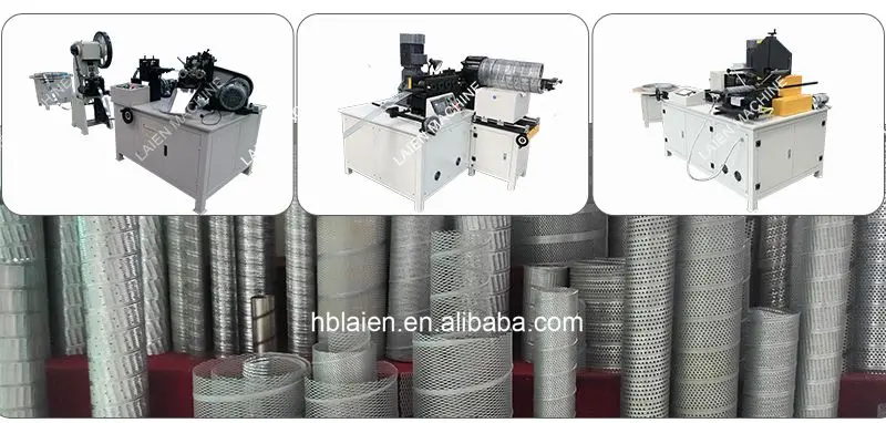 Expanded Metal Mesh Filter Mesh Making Machine Filter Core Spiral ...