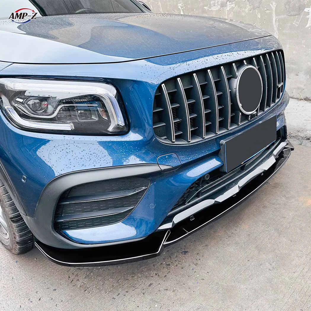 Amp-z X247 Front Lip Splitter Abs Gloss Black Kits For Mercedes Benz ...