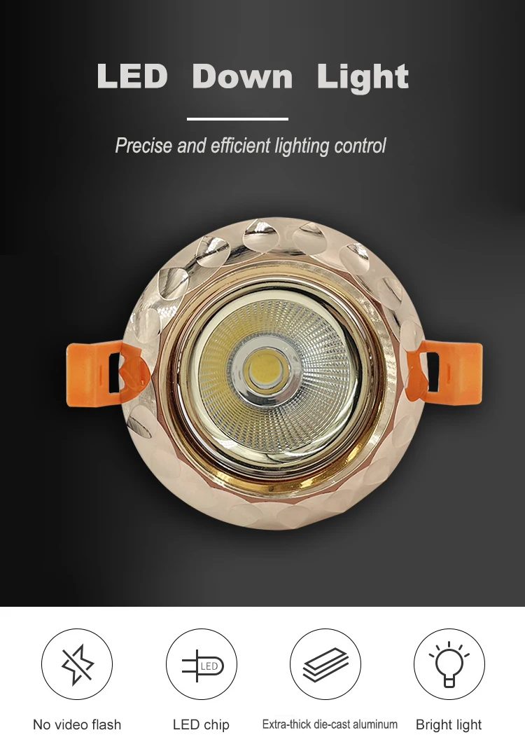 2021 New Arrival Rose Gold Finished Spot Light Led Ceiling Lighting Led ...