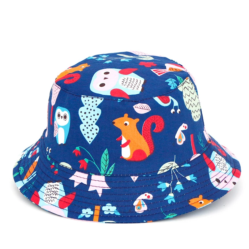 New 3-12 Year Old Cartoon Animal Pattern Fisherman Hat Baby Bucket Hat ...