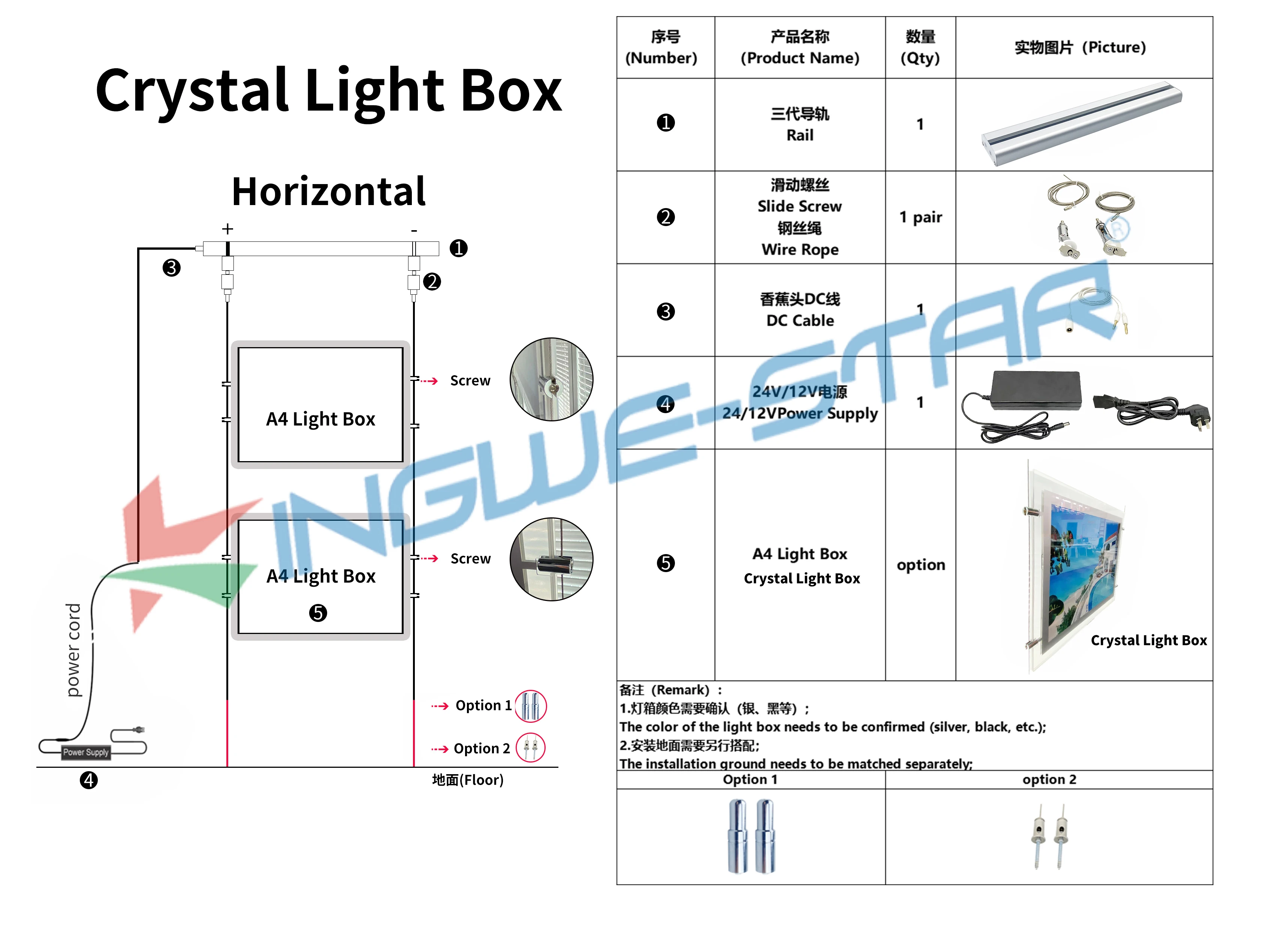 Custom Crystal Led Frames Illuminated Light Box Hanging Real Estate Agent Window Display Acrylic ...