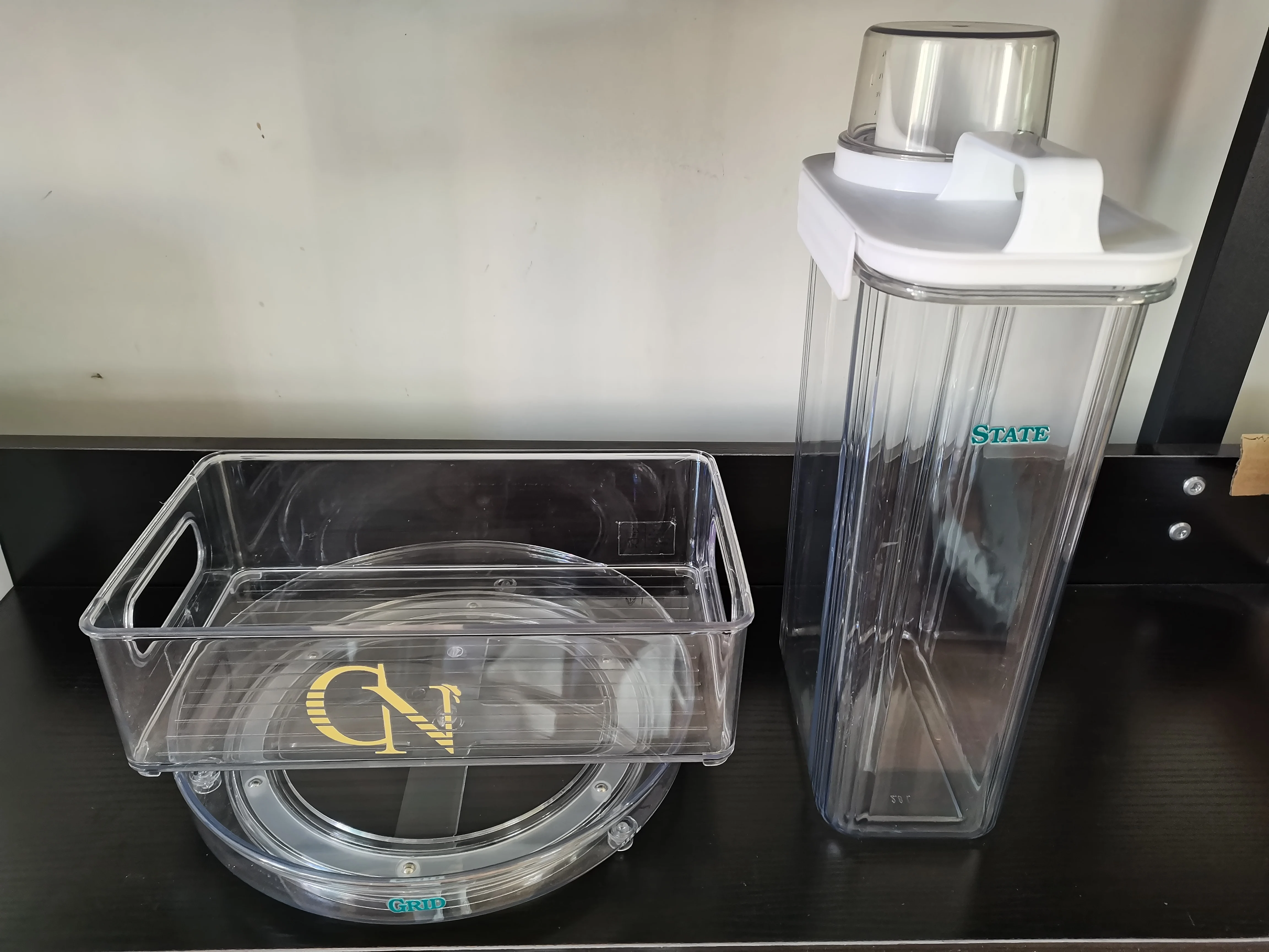 Abs Sustainable Transparent Rectangular Under Desk Organizer Hidden ...