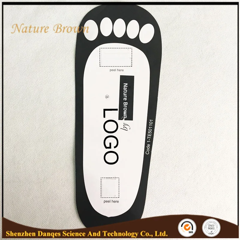 Stick-on-feet Tan Custom Logo Disposable Salon Pads
