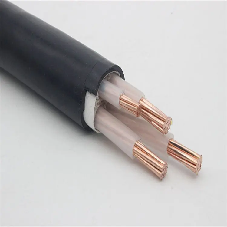 YJV/NYY/NVV/NYBY 3/4/5/6 Core Low Voltage Power Cable Black PVC XLPE ...