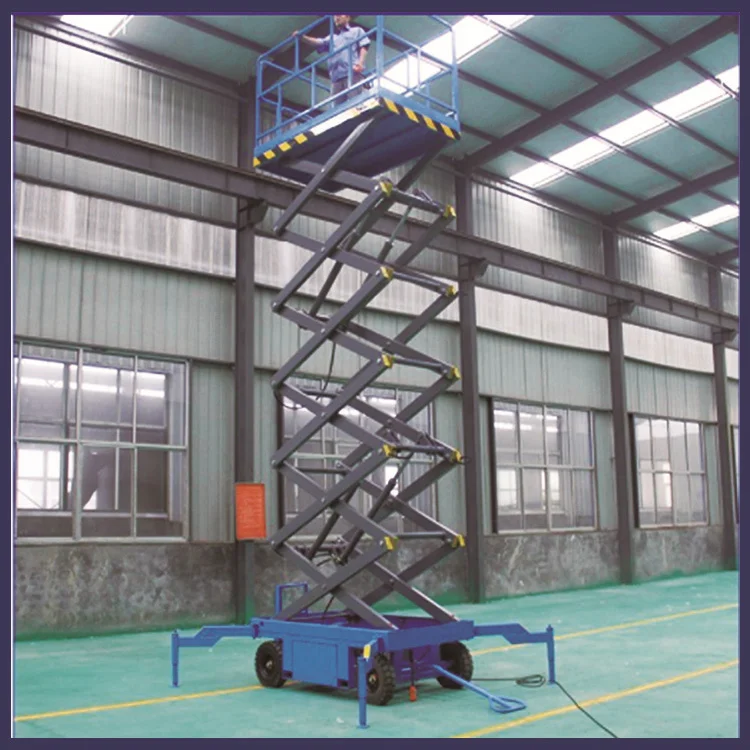 Self Walking Lifting Platform Electric Scissor Type Operation Climbing ...