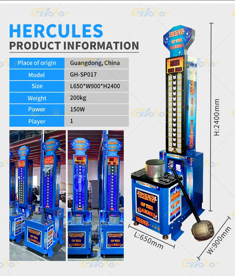 2025 New Big Punching Boxing Hercules Hammer Hitting Hammer Coin ...