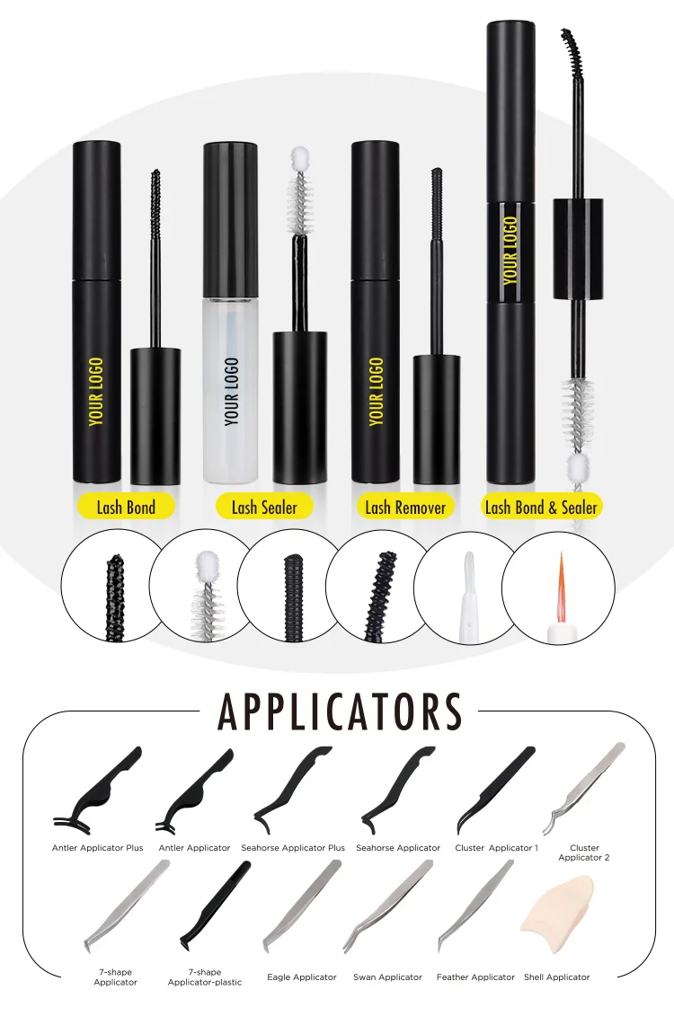 Triangular Pyramid Fiber Lash Diy Segmented Lashes Kit Private Label ...