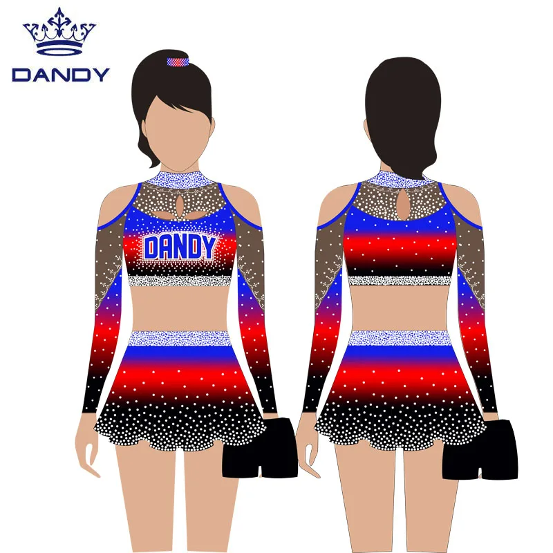Free Design Custom Cheer Dance Uniform Cheerleading Uniform With ...