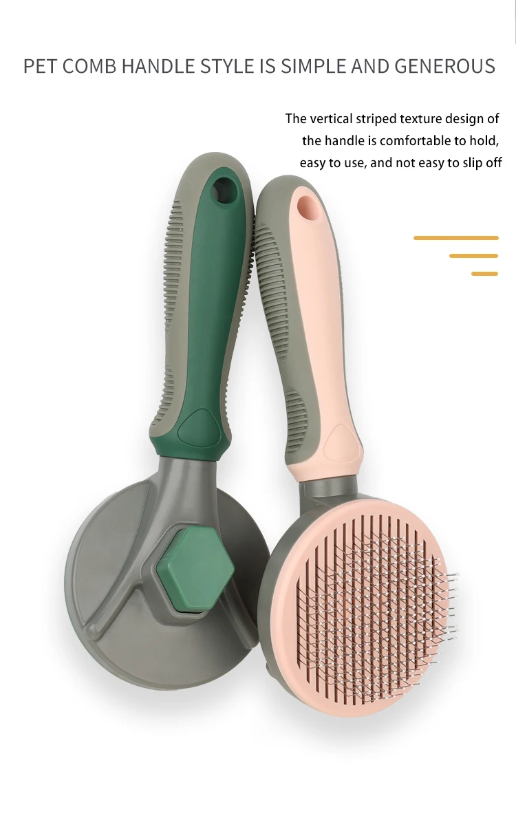 Dog And Cat Hair One Key Remove Hair Comb Pet Massage Shedding Remover ...