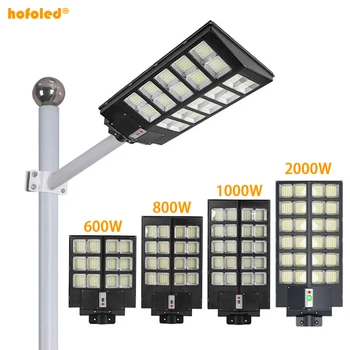 Hofoled 2000w Solar Power Ip65 Street Light High Power Led 600w 800w ...