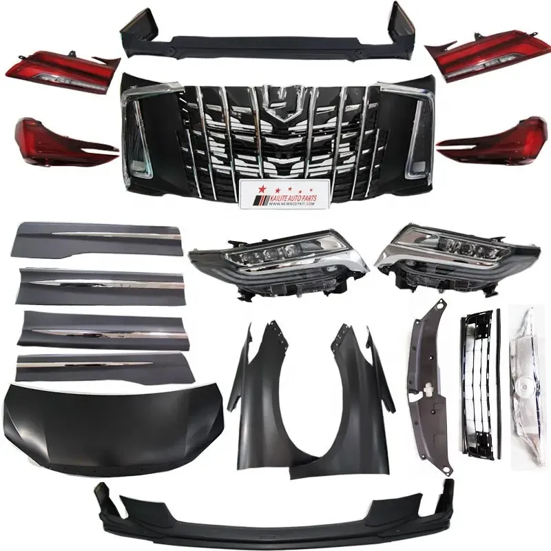 KLT Body kit for Vellfire 2015-2021 upgrade to 2019 alphard SC front ...