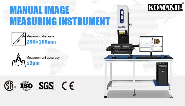 2D & 3D Vision Manual Optical Image Measuring Instrument Laboratory ...