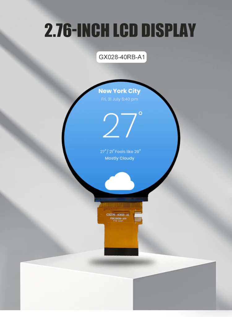 2.76 Inch Round Display Pixel Pitch 0.1497(h) X 0.1462(v) Full Hd ...