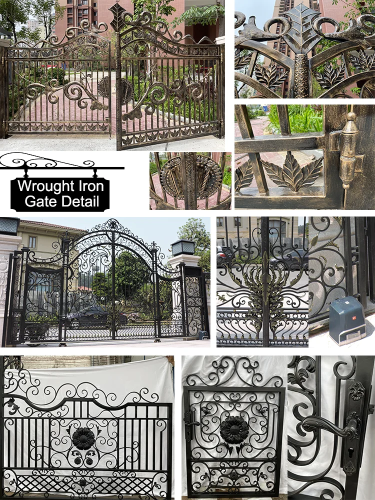 Wrought Iron Fancy Gate Factory - Latest Main Front Gate Designs