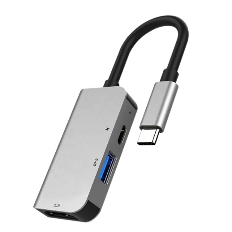 3 in 1 USB C Hub Adapter - Enhance Your Laptop Docking