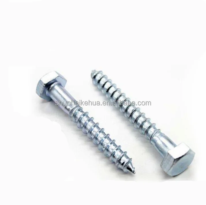 6mm 8mm DIN 571 Lag Bolt Coach Screw Hex Hexagon Head Wood Screw