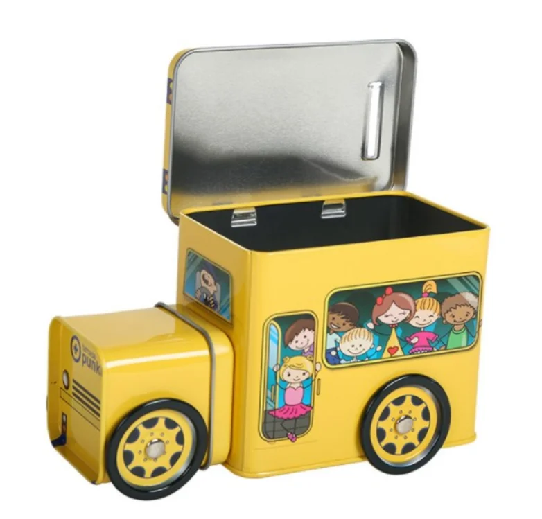 Factory Custom Car Shaped Kids Playing Card Storage Boxes Truck Tins ...