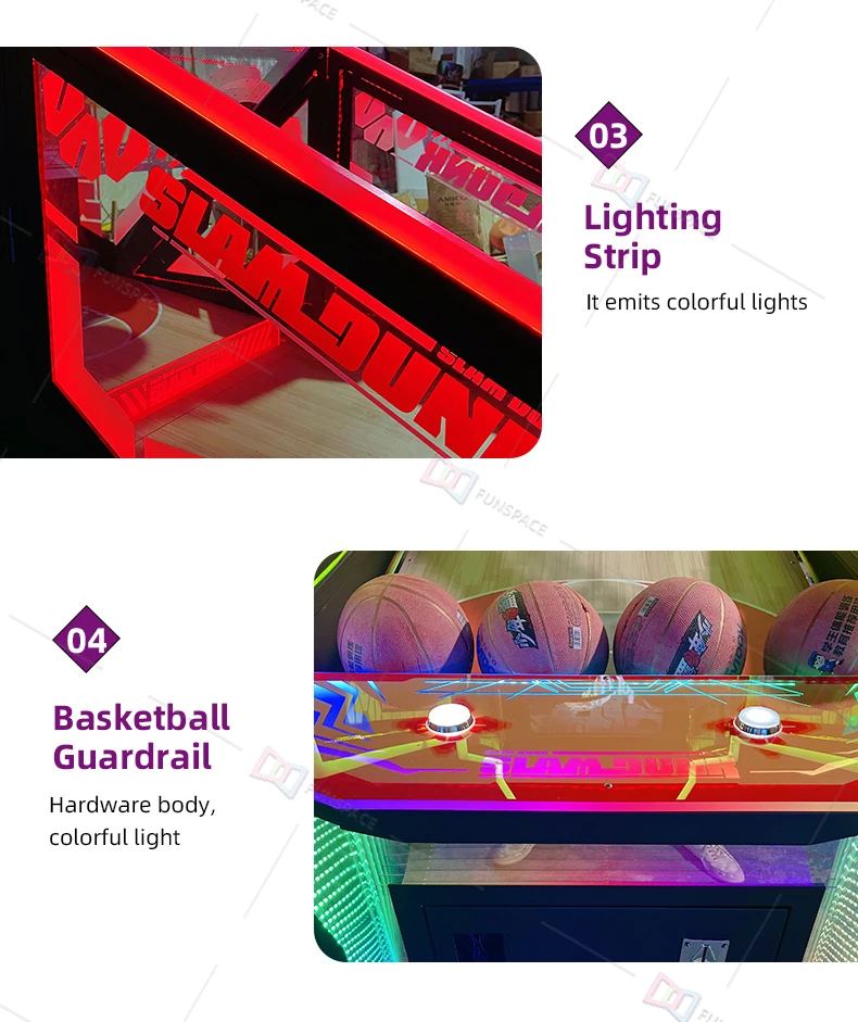 Funspace Coin Operated Machine Arcade Game Hoop Dreams Basketball Arcade Game Machine - Buy Uk ...