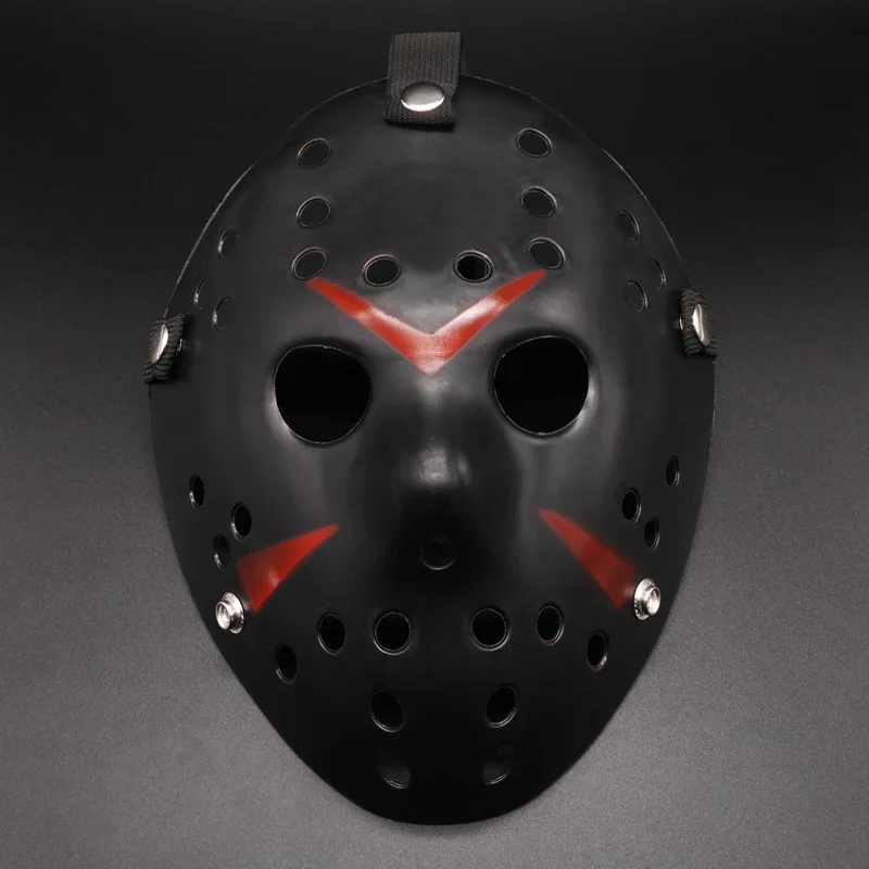 Black And White Color Plastic Jason Mask Masquerade Party Halloween ...