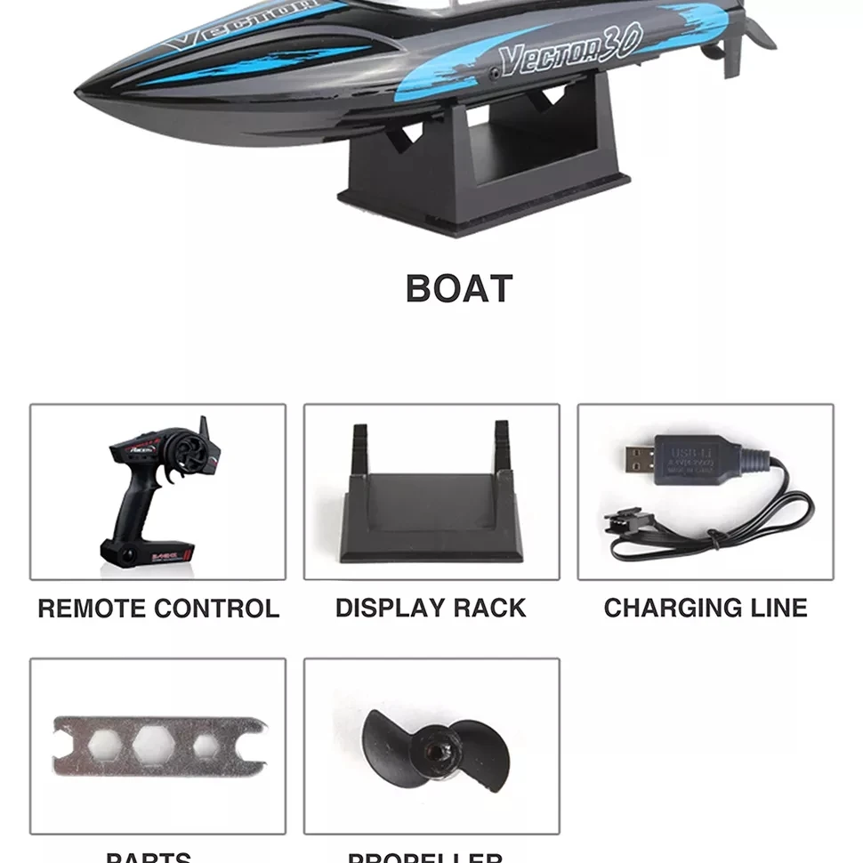 RC Boat Remote Control Racing Boat with High Speed RC Fast Ship Sefl ...