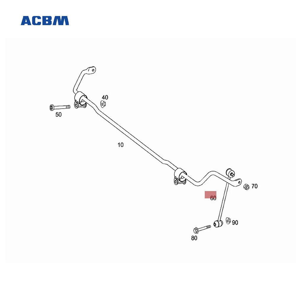 A2043200589 Automotive Parts Extension Rod for Mercedes Benz 212 ...