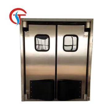 Commercial Kitchen Double Acting Traffic Swing Door For Restaurant ...