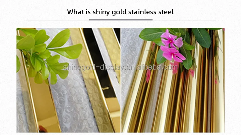Shop Our Custom Metal Wedding Dress Racks - Stainless Steel Gold