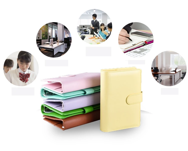 Wsy151 Business Notebook Mini Type 6 Ring Spiral Work Agenda Journal ...