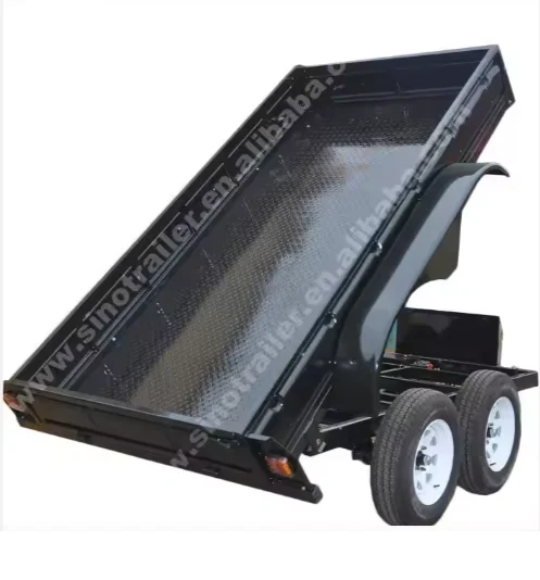 Alibaba.com: 2-ton 2-axle steel dump trailer, customizable colors and ...