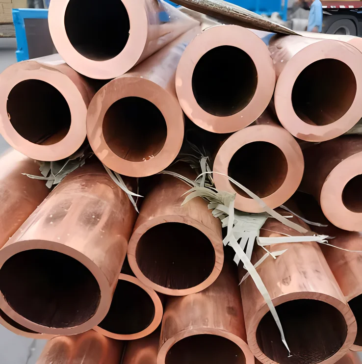 Astm B280 Pure Extruded Copper Pipe Finned Copper Tube For Heat ...