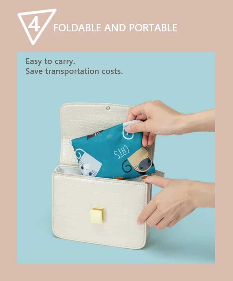 Customizable Foldable Shopping Bag - Eco-Friendly & Durable